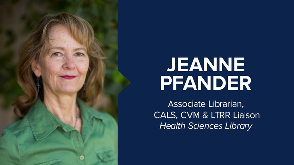 Librarian Jeanne Pfander recognized with service award | University of ...