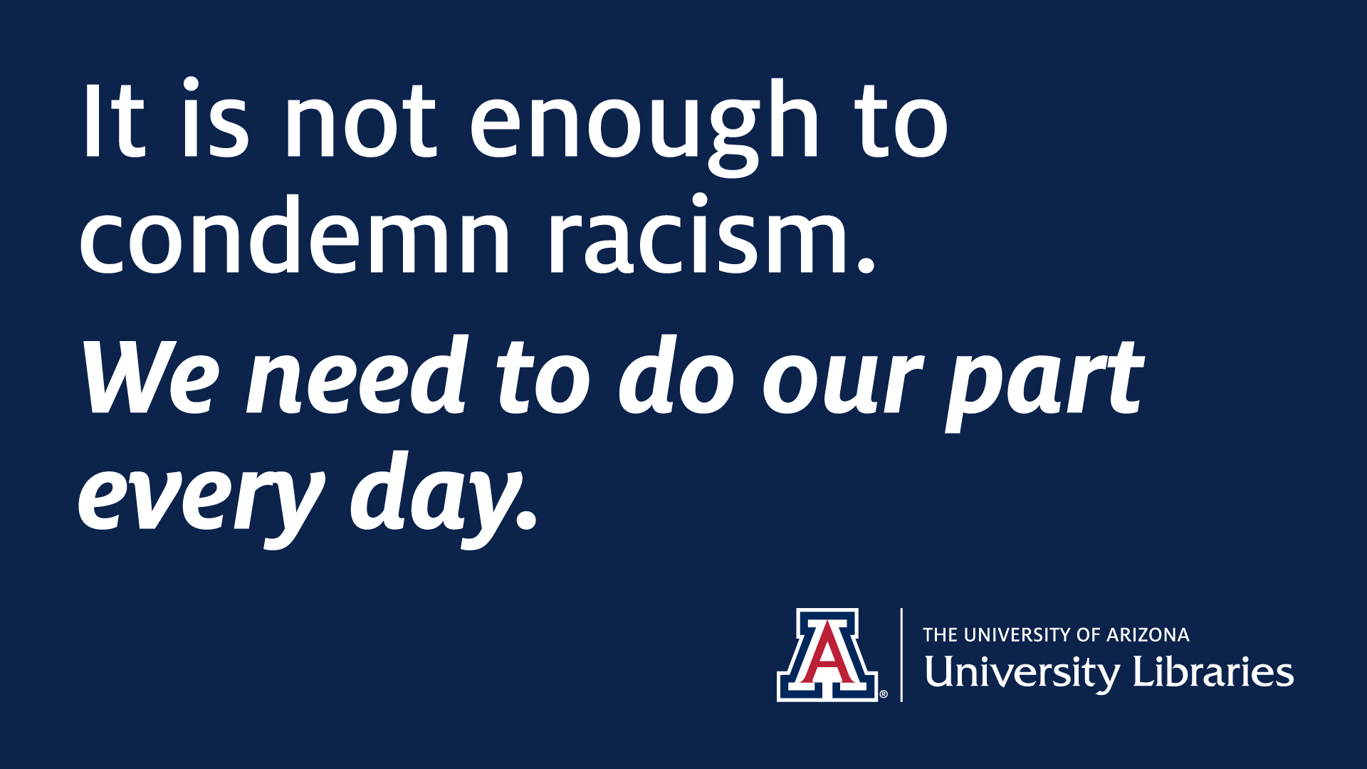 A message on anti-racism and our way forward | University of Arizona ...